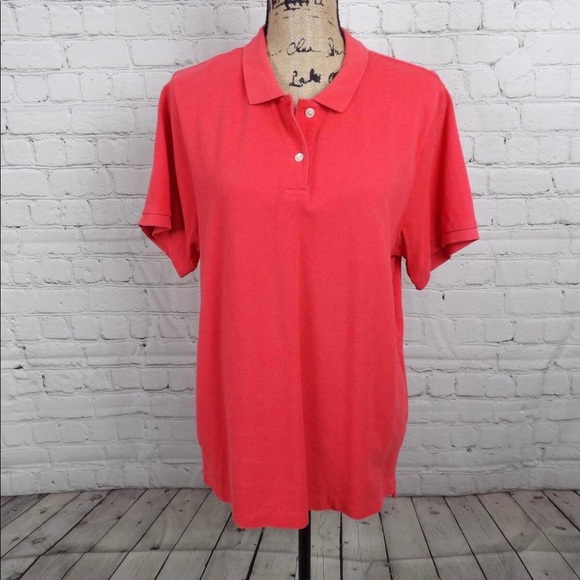 J. Crew | Tops | J Crew Poppy Colored Polo | Poshmark
